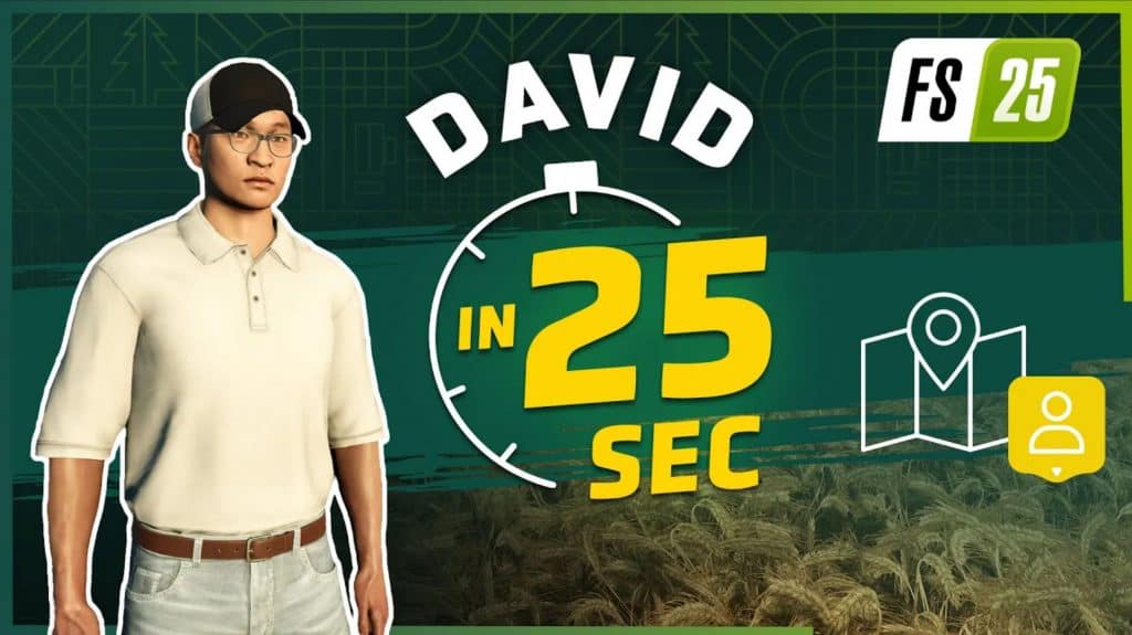 Meet David: The Quirky Neighbor in Farming Simulator 25 | FS25modhub.com