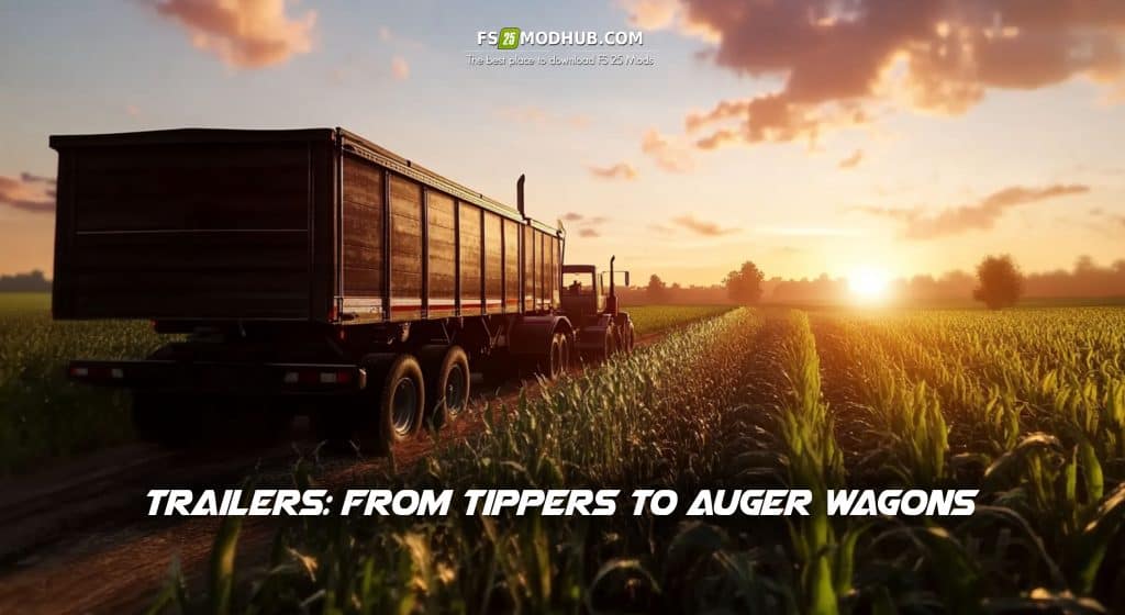 FS25 Trailers Breakdown: From Tippers to Auger Wagons | FS25modhub.com