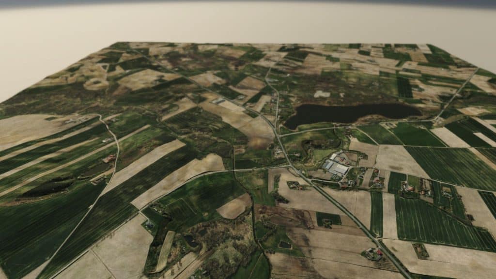 Empty Map Real Terrain 4x v1.0 | FS25 Mod Download