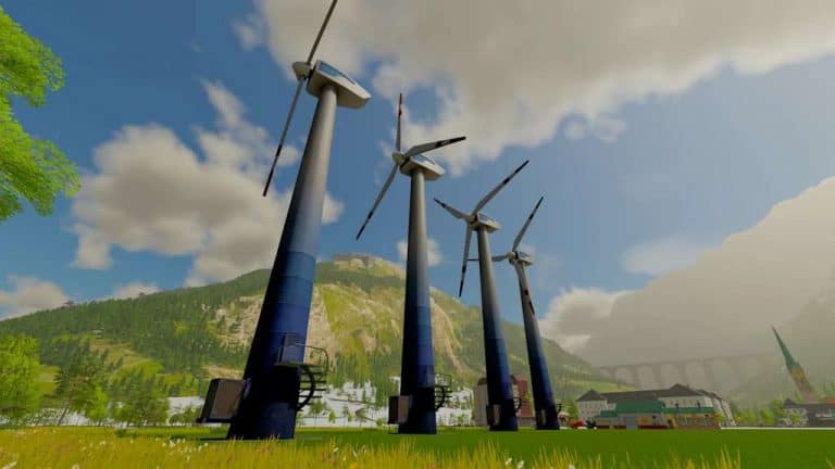 Large Wind Turbine 1.7.0.0 | FS25 Mod Download