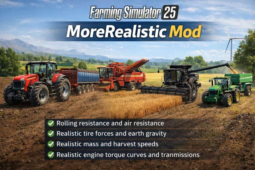 More Realistic V20260329 | FS25 Mod Download